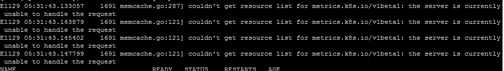 K8S 执行任何命令总是提示 metrics server 错误 – 问羊知马